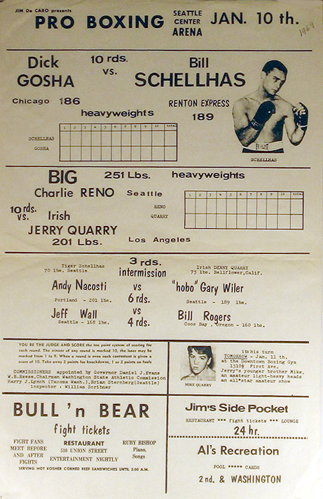 Jerry Quarry vs. Charlie Reno - BoxRec