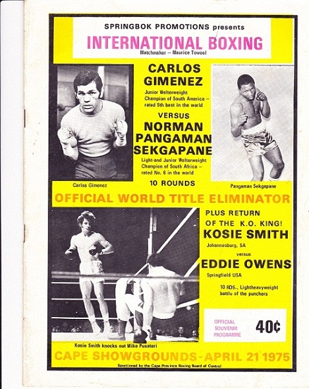 Eddie Owens vs. Kosie Smith - BoxRec