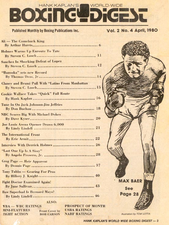Hank Kaplan's Boxing Digest: April 1980 - BoxRec