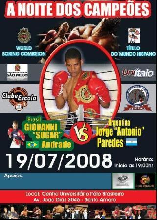 Giovanni Andrade vs. Jorge Antonio Paredes - BoxRec