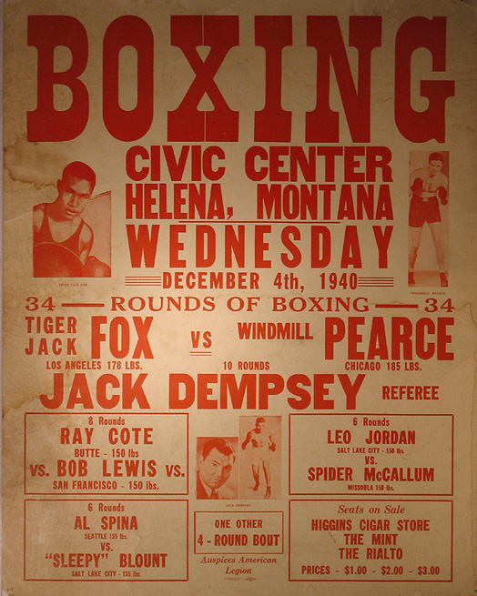 Tiger Jack Fox vs. Windmill Pearce (2nd meeting) - BoxRec