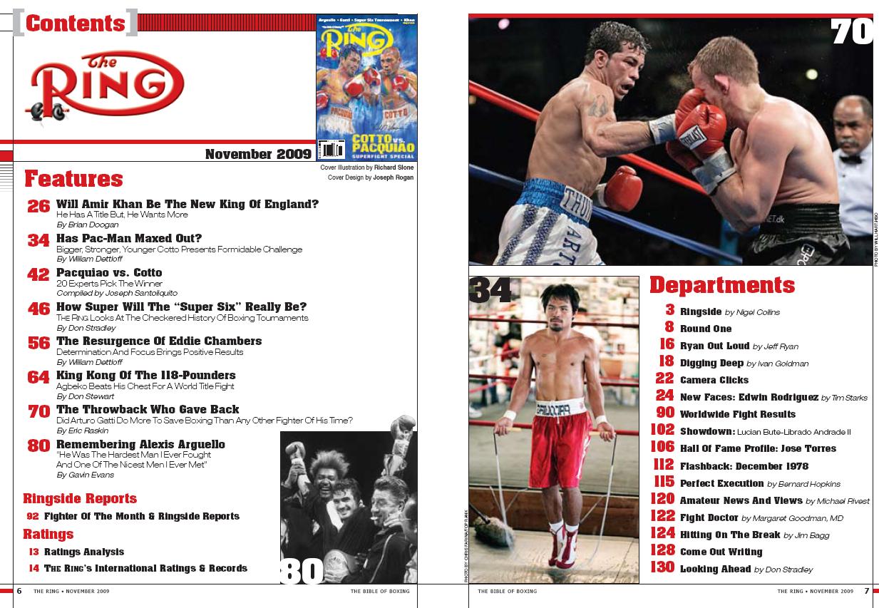 Ring Magazine: November 2009 - BoxRec