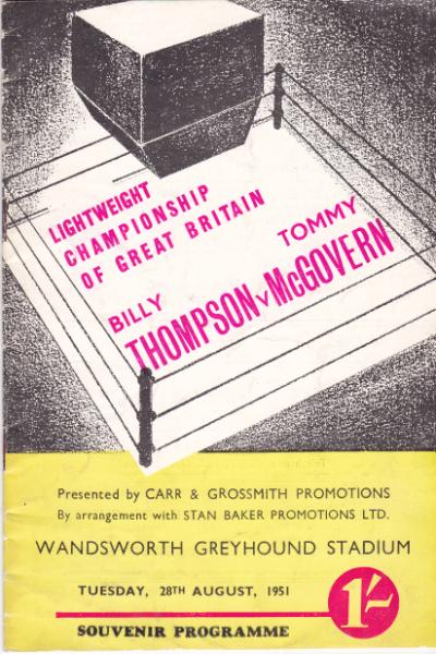 Tommy McGovern vs. Billy Thompson (2nd meeting) - BoxRec