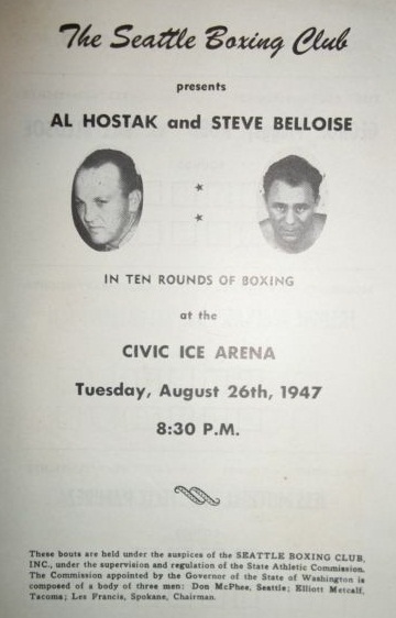 Al Hostak vs. Steve Belloise (2nd meeting) - BoxRec