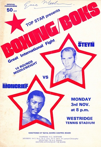 Ralph Moncrief vs. Gert Steyn - BoxRec