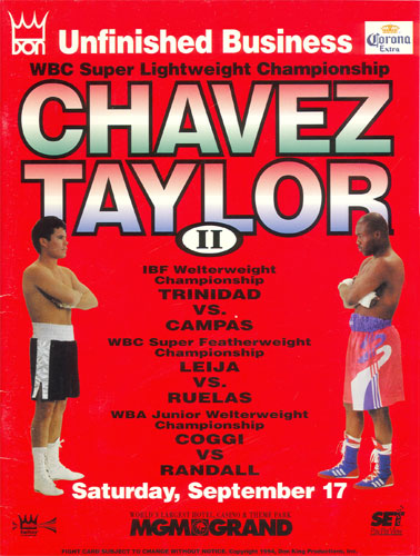 Julio Cesar Chavez vs. Meldrick Taylor (2nd meeting) - BoxRec