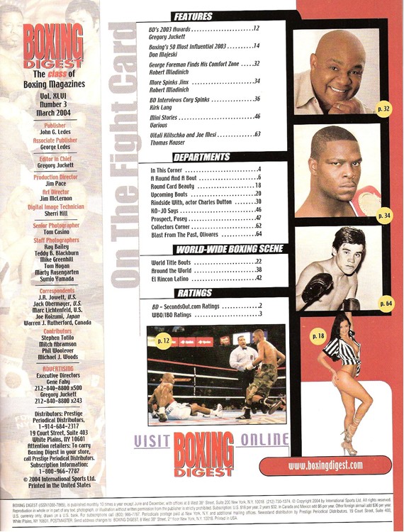 Boxing Digest: March 2004 - BoxRec