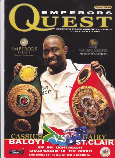 Cassius Baloyi vs. Gairy St Clair - BoxRec