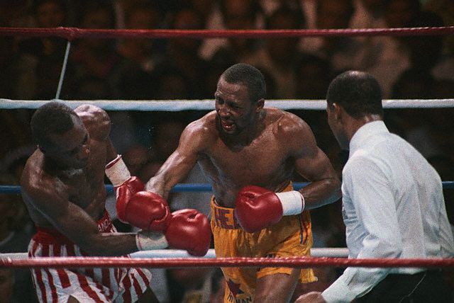 Sugar Ray Leonard vs. Thomas Hearns (2nd meeting) - BoxRec