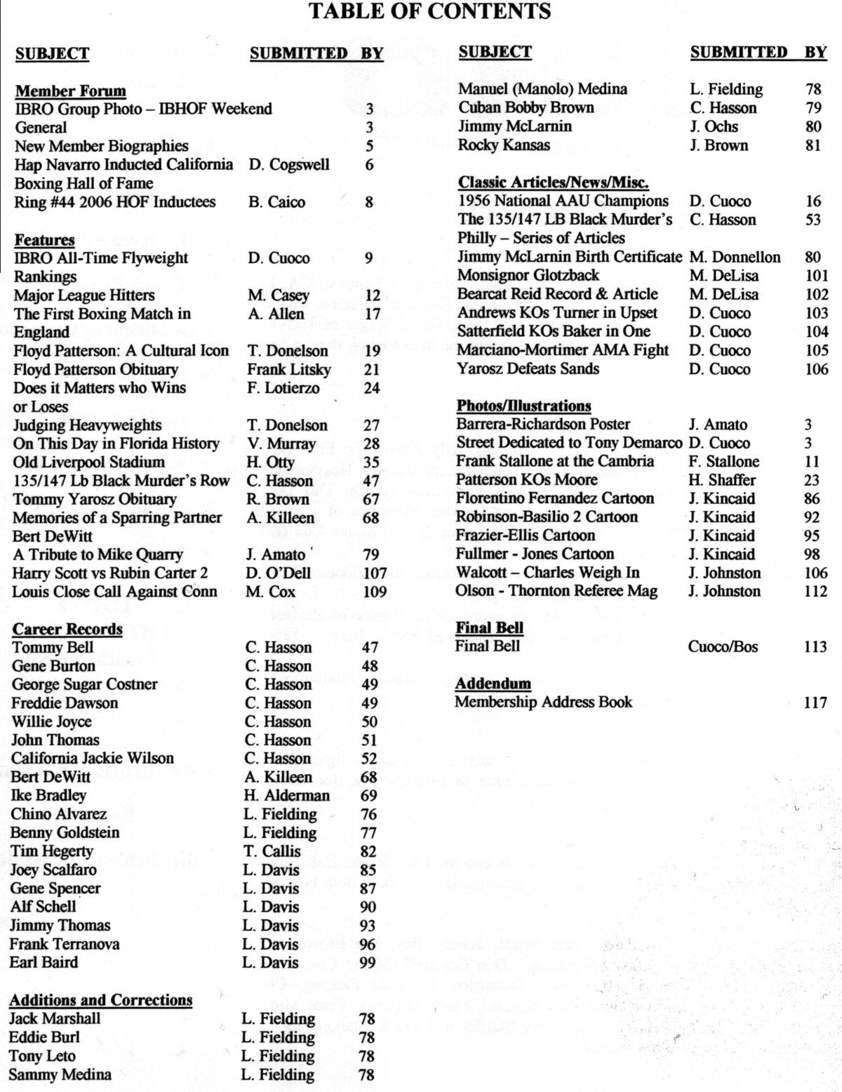 IBRO Journal Issue No. 90 - BoxRec