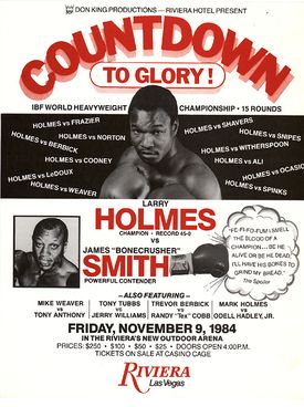 Larry Holmes vs. James (Bonecrusher) Smith - BoxRec