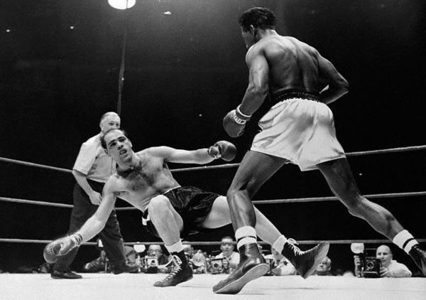 Carl (Bobo) Olson vs. Sugar Ray Robinson (3rd meeting) - BoxRec