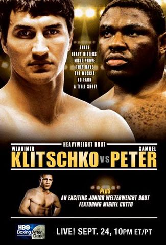 Wladimir Klitschko vs. Samuel Peter (1st meeting) - BoxRec