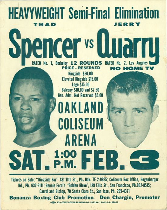 Jerry Quarry vs. Thad Spencer - BoxRec